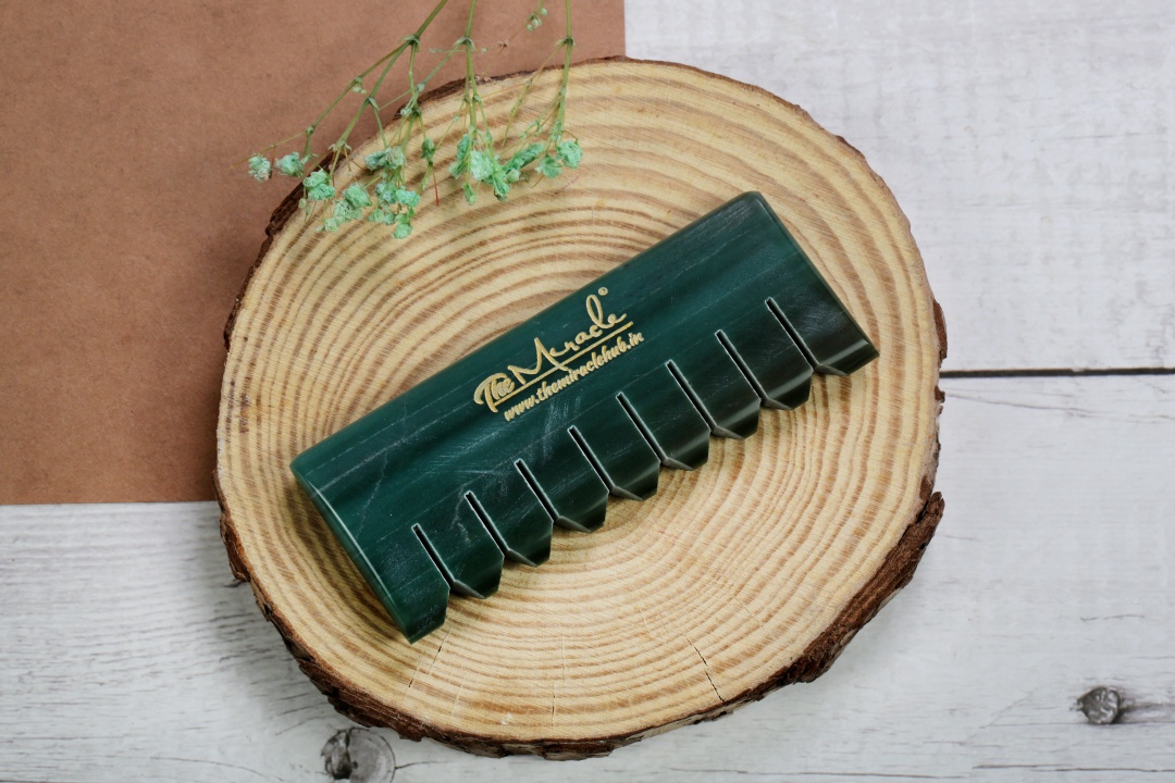 Buy Green Jade Crystal Hair Comb online @ Best Price | The Miracle Hub