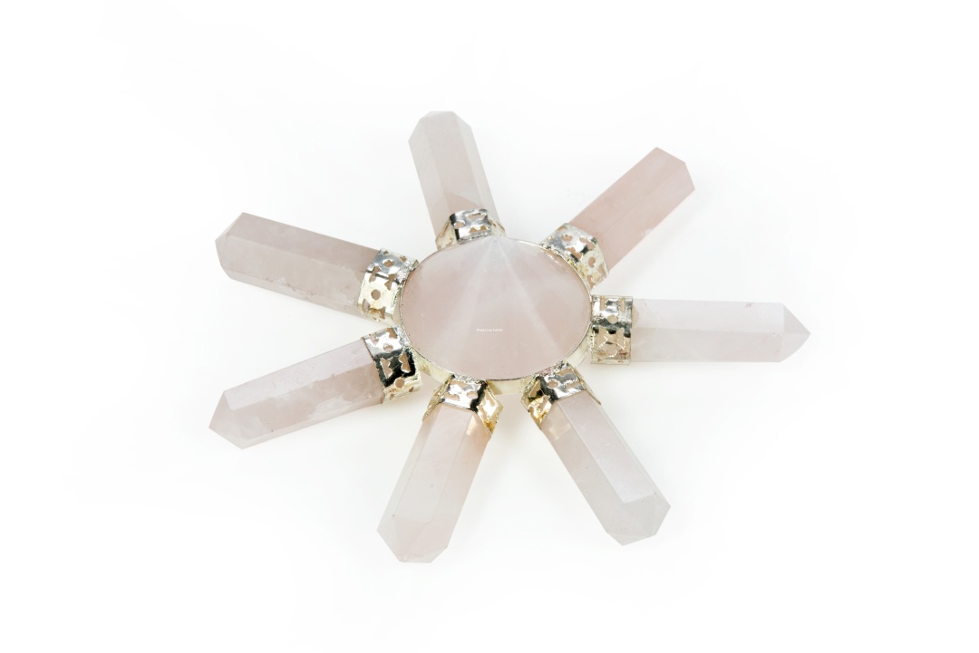 Buy Reiki Crystal Rose Quartz Pyramid Generator online @ Best Price ...