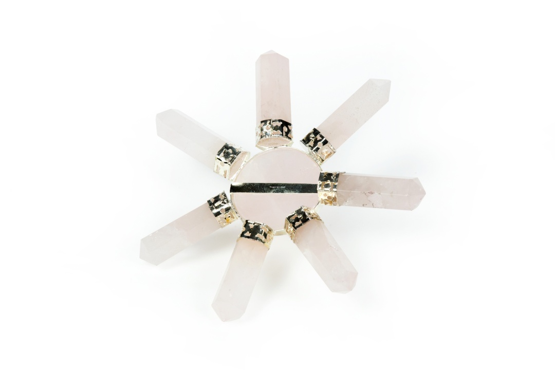 Buy Reiki Crystal Rose Quartz Pyramid Generator online @ Best Price ...